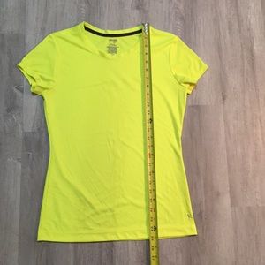 Danskin Now | Tops | Neon Yellow Workout Shirt Size Small | Poshmark